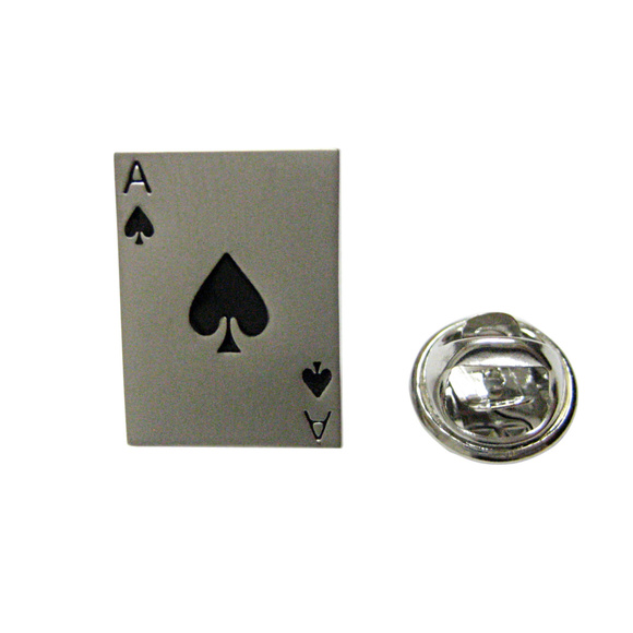 Kiola Designs | Accessories | Matte Ace Of Spades Pendant Lapel Pin ...